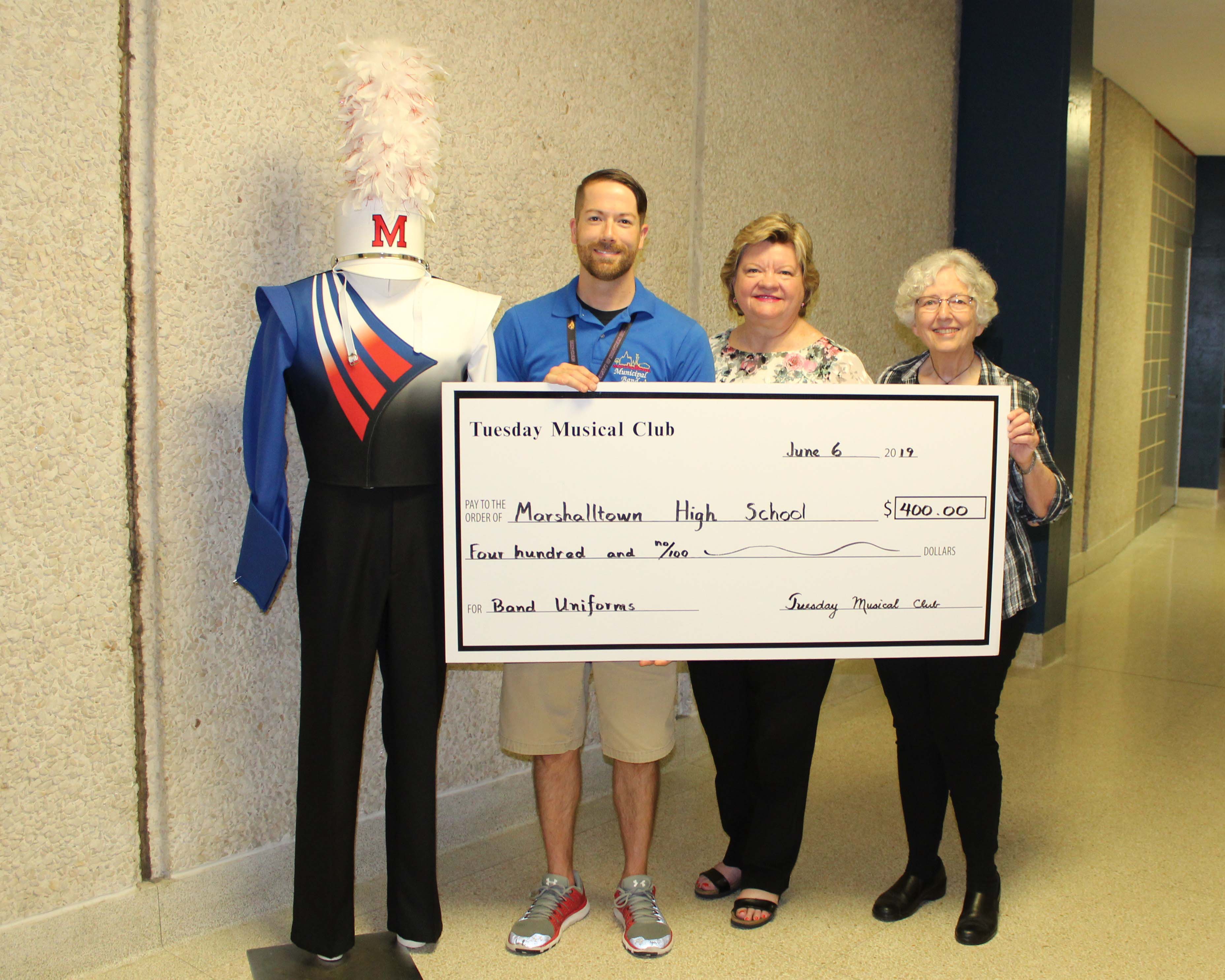 Tuesday Musical Club contributes to new MHS band uniforms | News ...